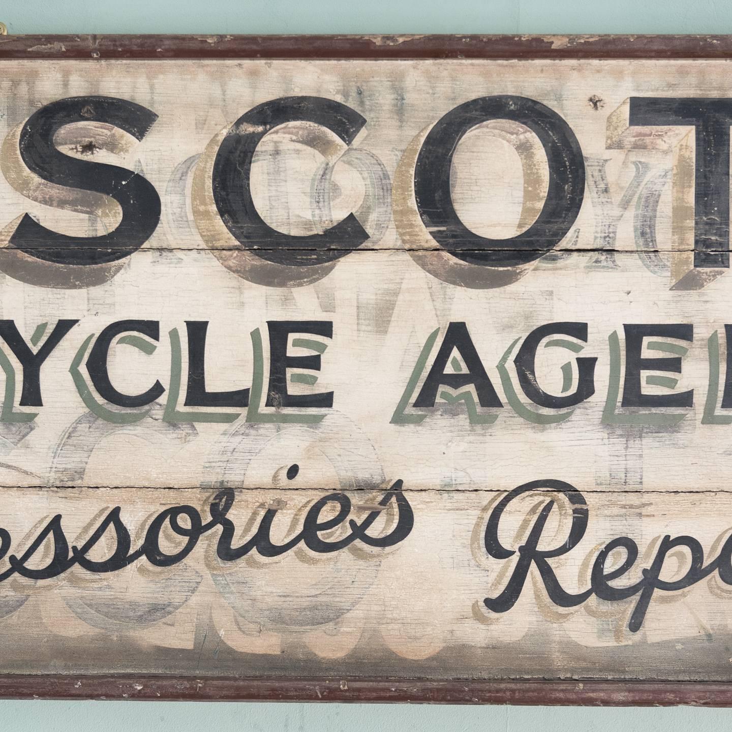 Early 20th Century Cycle Shop Trade Sign at 1stDibs