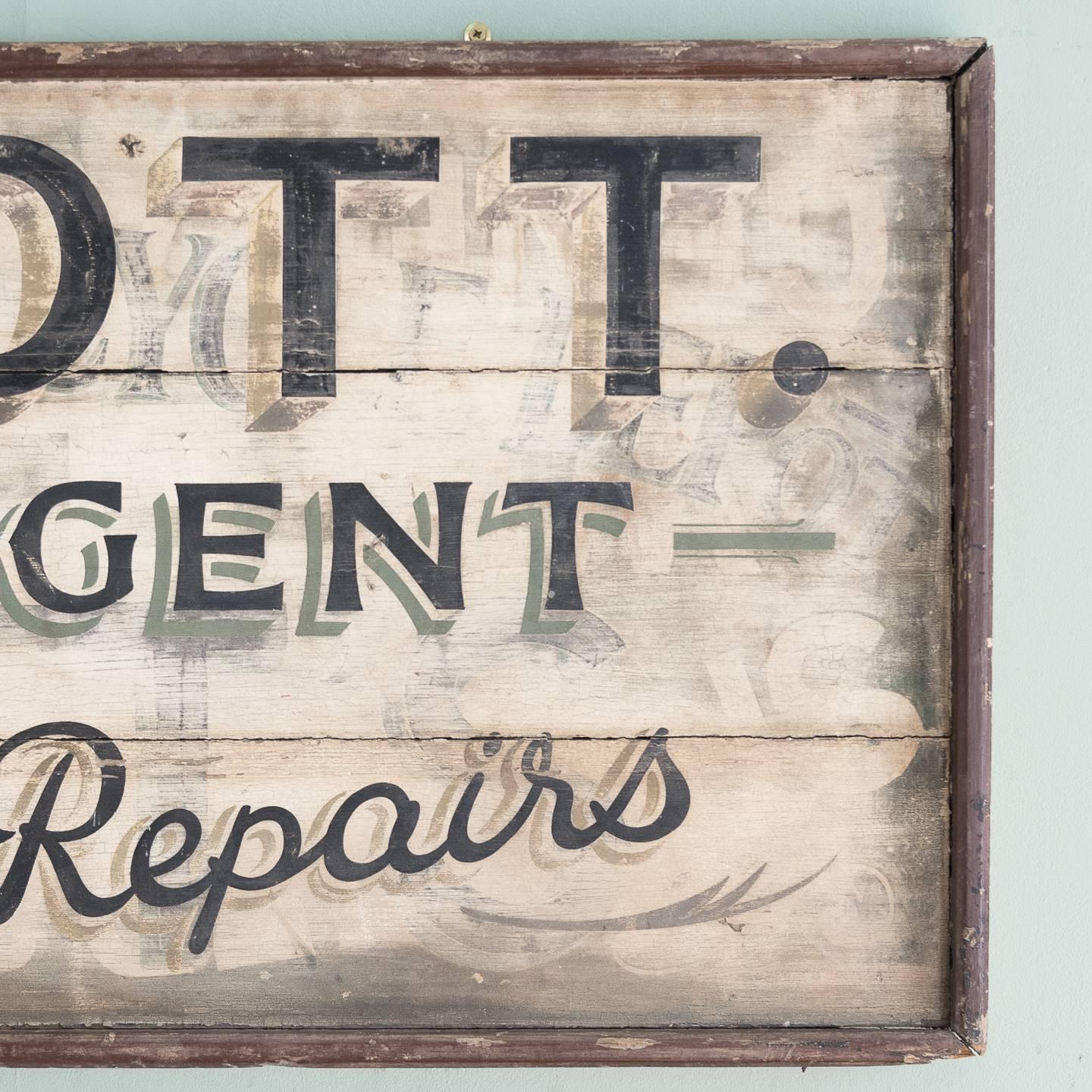 Early 20th Century Cycle Shop Trade Sign at 1stDibs