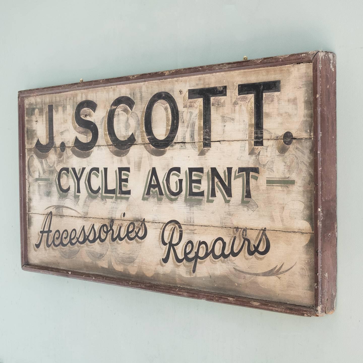 Early 20th Century Cycle Shop Trade Sign at 1stDibs