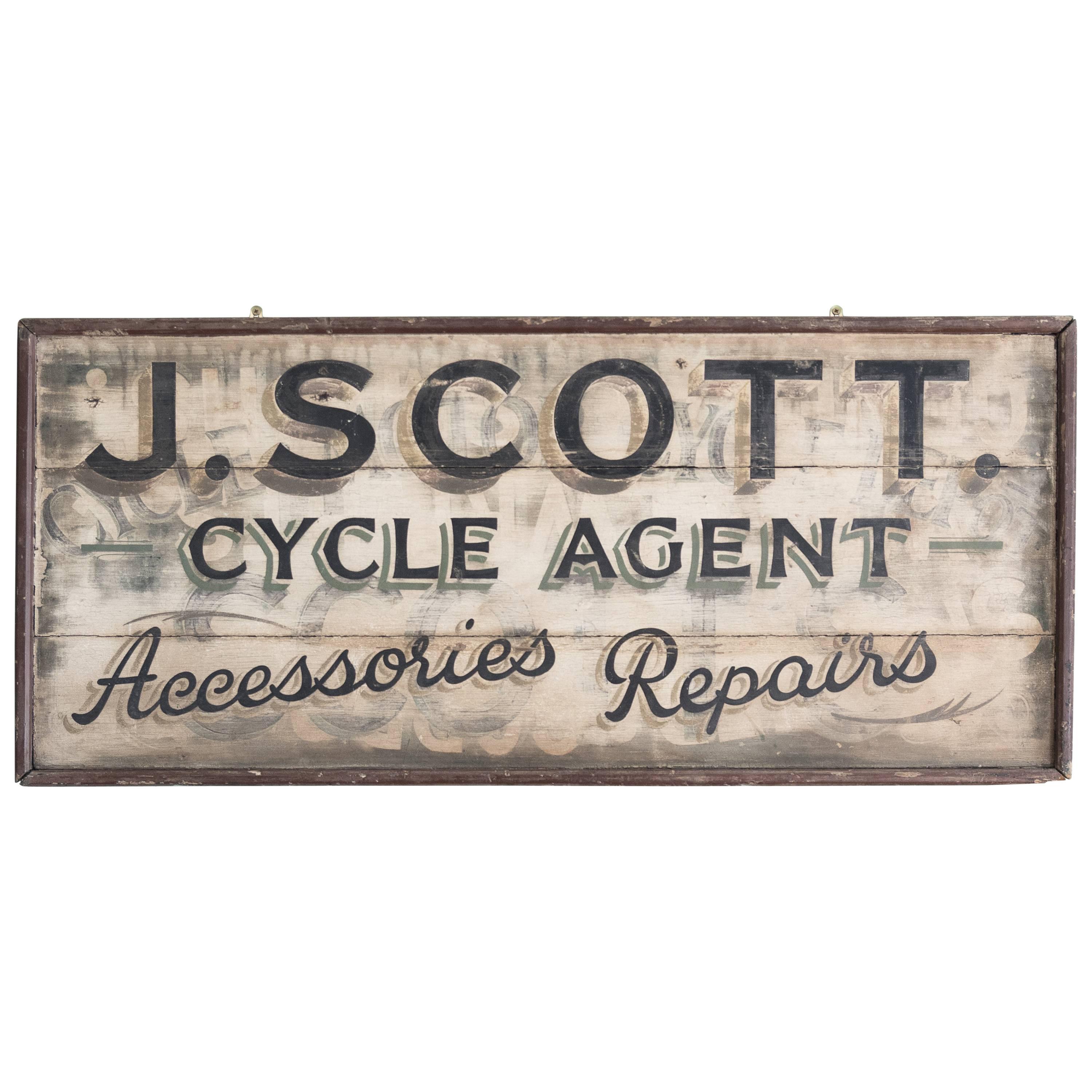 Early 20th Century Cycle Shop Trade Sign at 1stDibs