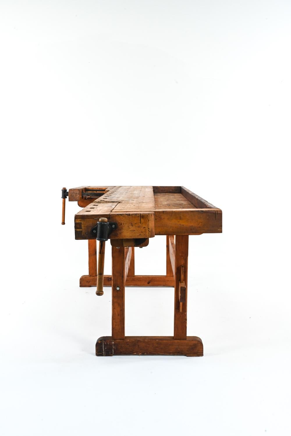 Early 20th Century Danish Carpenter's Work Bench For Sale at 1stDibs