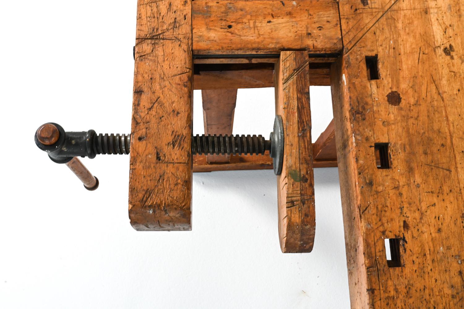 Early 20th Century Danish Carpenter's Work Bench For Sale at 1stDibs