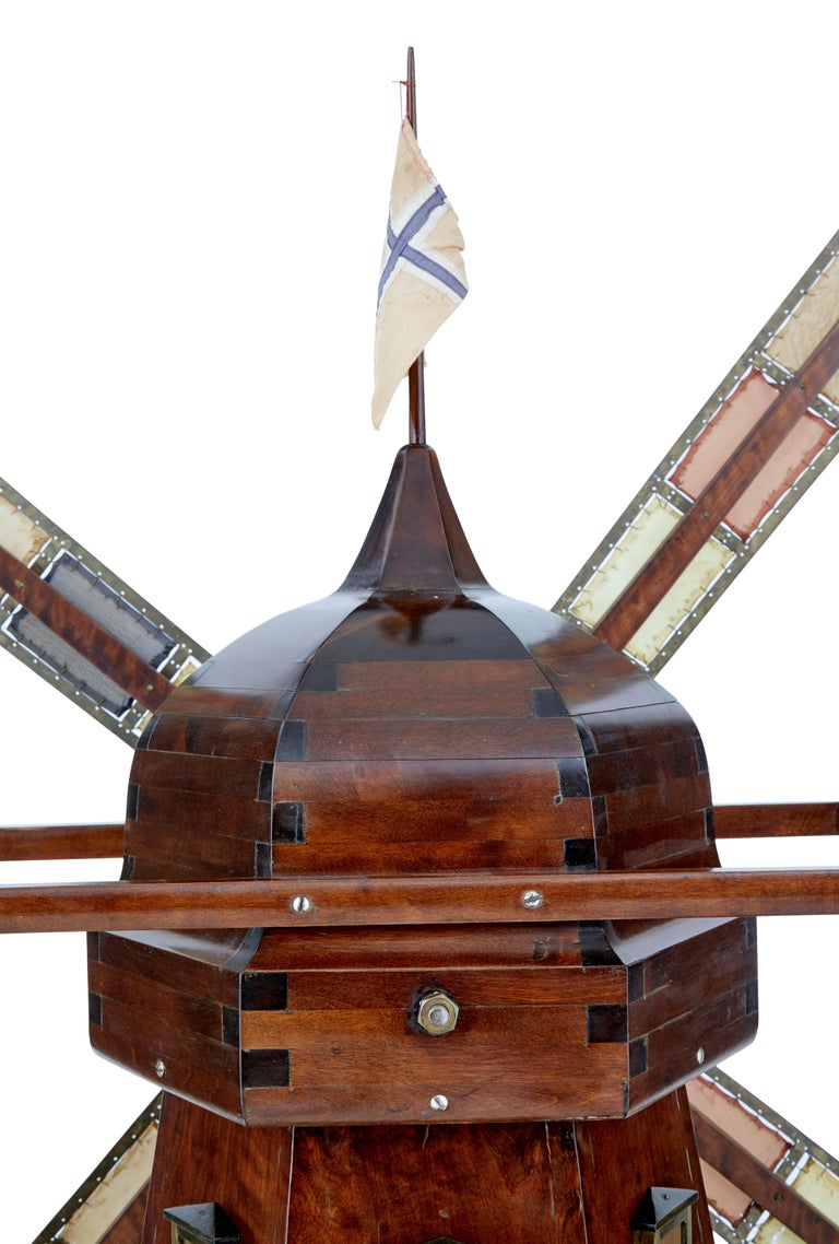Early 20th Century Decorative Dutch Working Windmill For Sale at 1stDibs