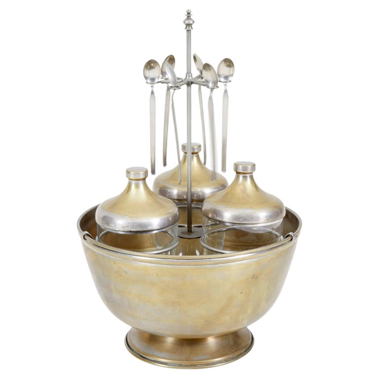Early 20th Century Decorative Scandinavian Caviar Ice Server Set For ...