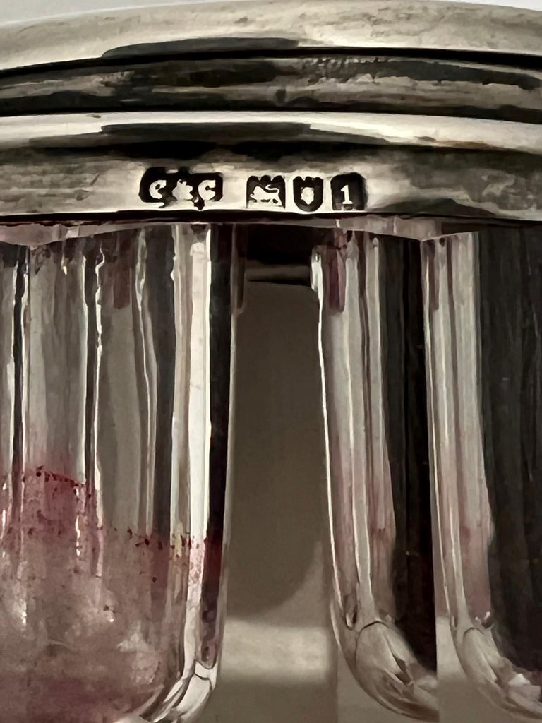 Early 20th Century Double Ink Well Red and Black with a Pen Wipe London ...