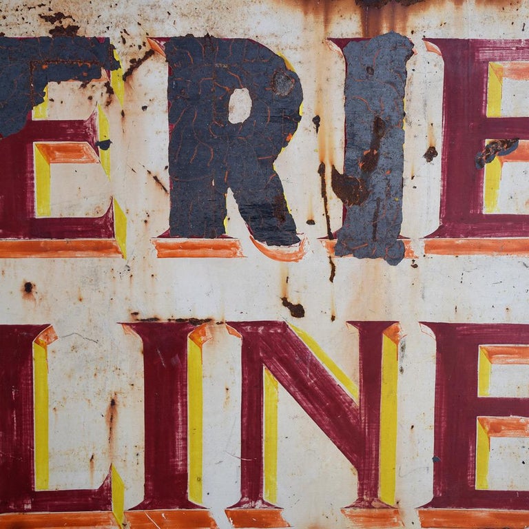 Early 20th Century Double Sided French Butchers Trade Sign For Sale at ...