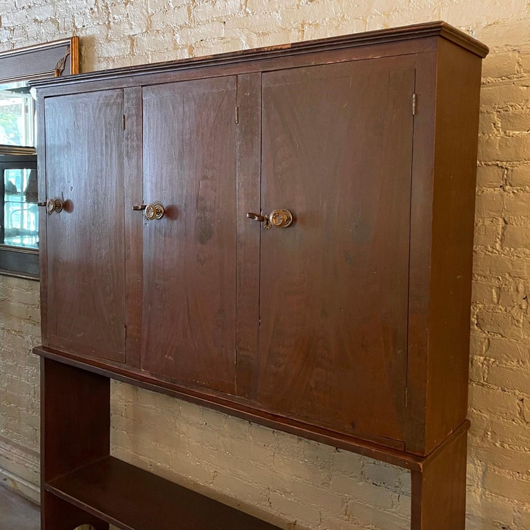 Early 20th Century Dry Goods Cupboard Pantry Cabinet For Sale at 1stDibs