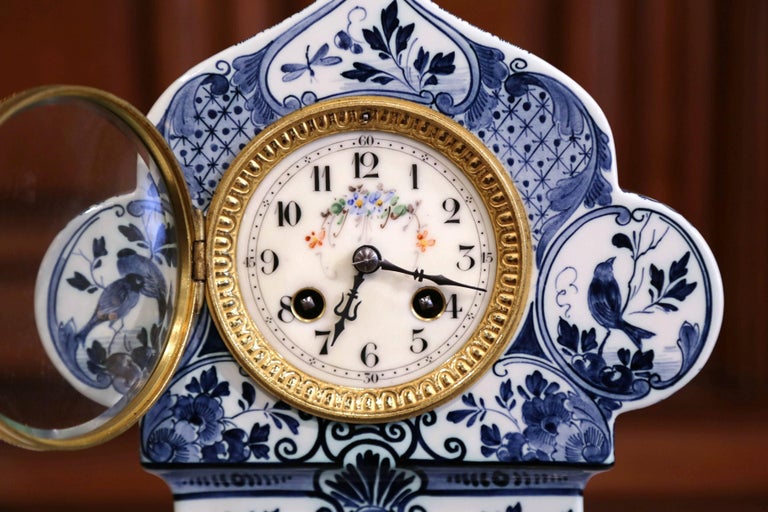 Early 20th Century Dutch Hand Painted Blue and White Faience Delft ...