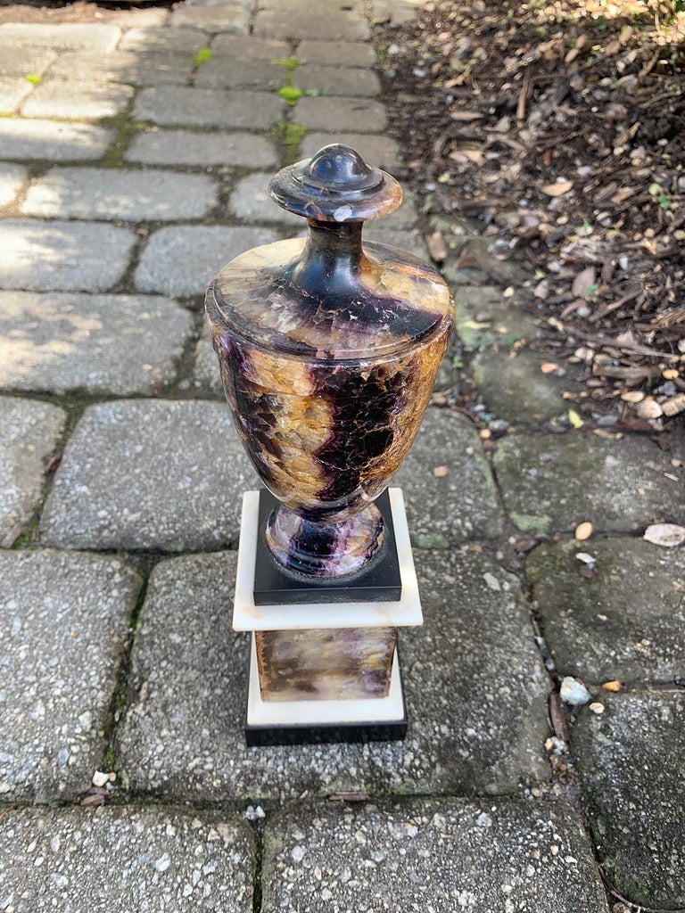 Early 20th Century English Blue John Fluorspar Urn at 1stDibs