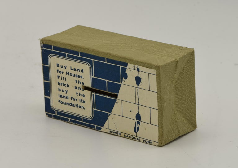 Early 20th Century English JNF Fabric and Paper Charity Box at 1stDibs