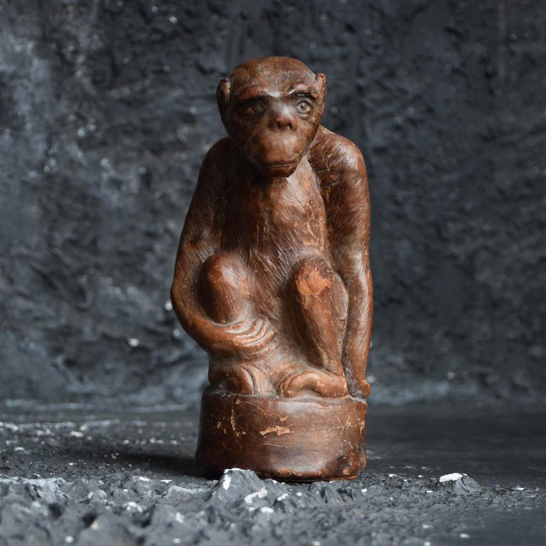 Early 20th Century English Folk Art Leather Monkey Form For Sale at ...