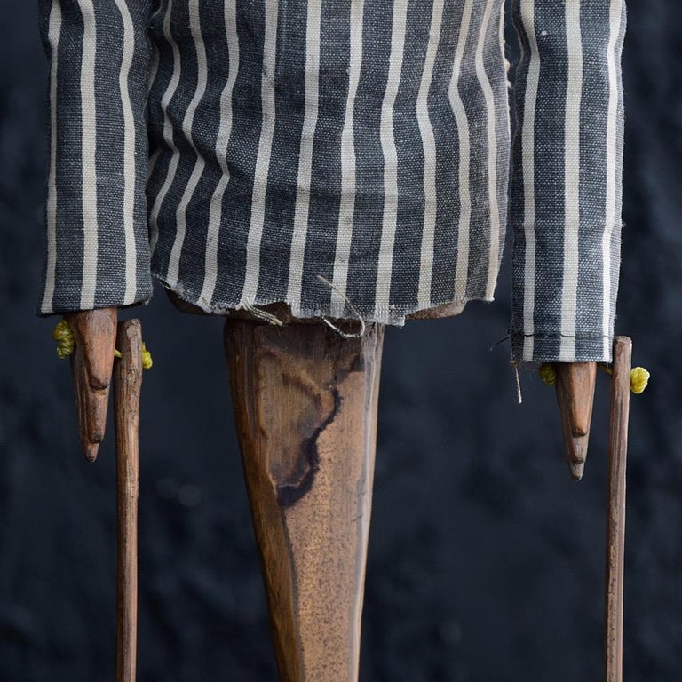 Early 20th Century English Folk Art Puppet Figure For Sale at 1stDibs