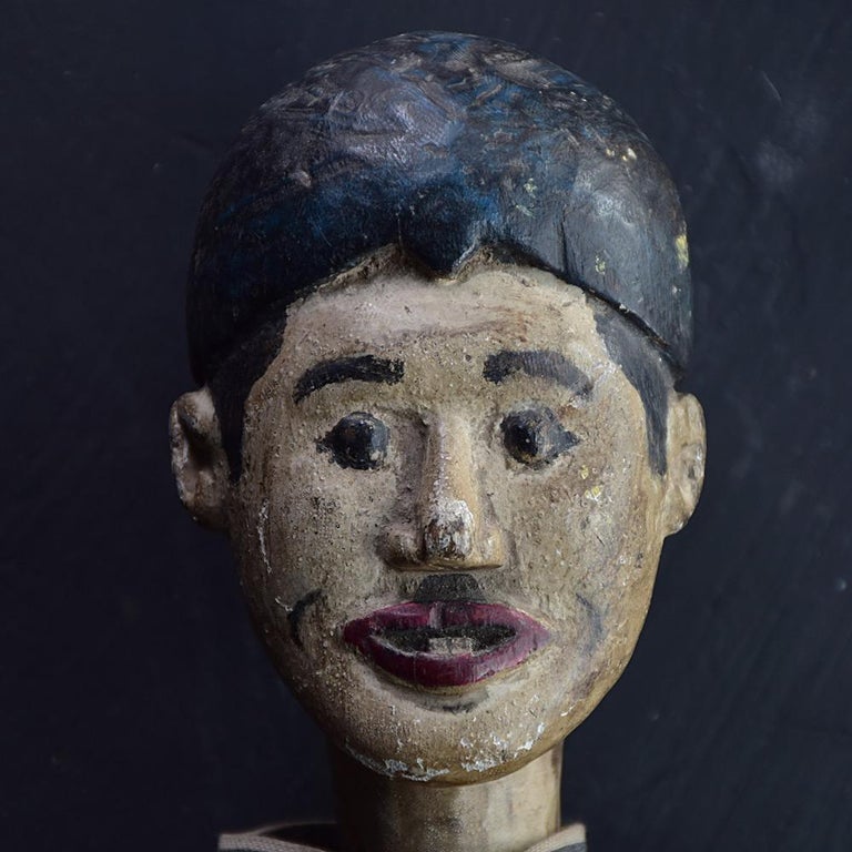 Early 20th Century English Folk Art Puppet Figure For Sale at 1stDibs