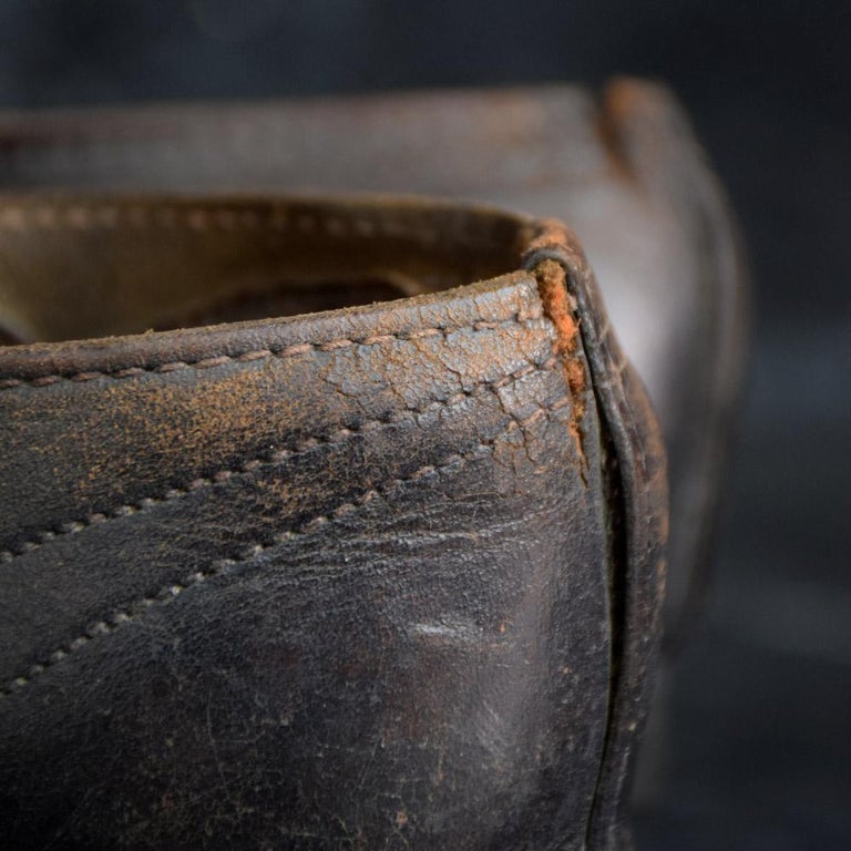 Early 20th Century English Handmade Leather Clown Shoes at 1stDibs