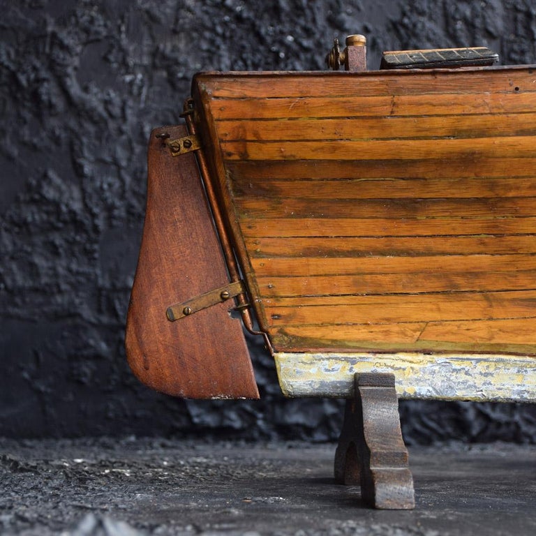 Early 20th Century English Scratch Built Boat Model at 1stDibs