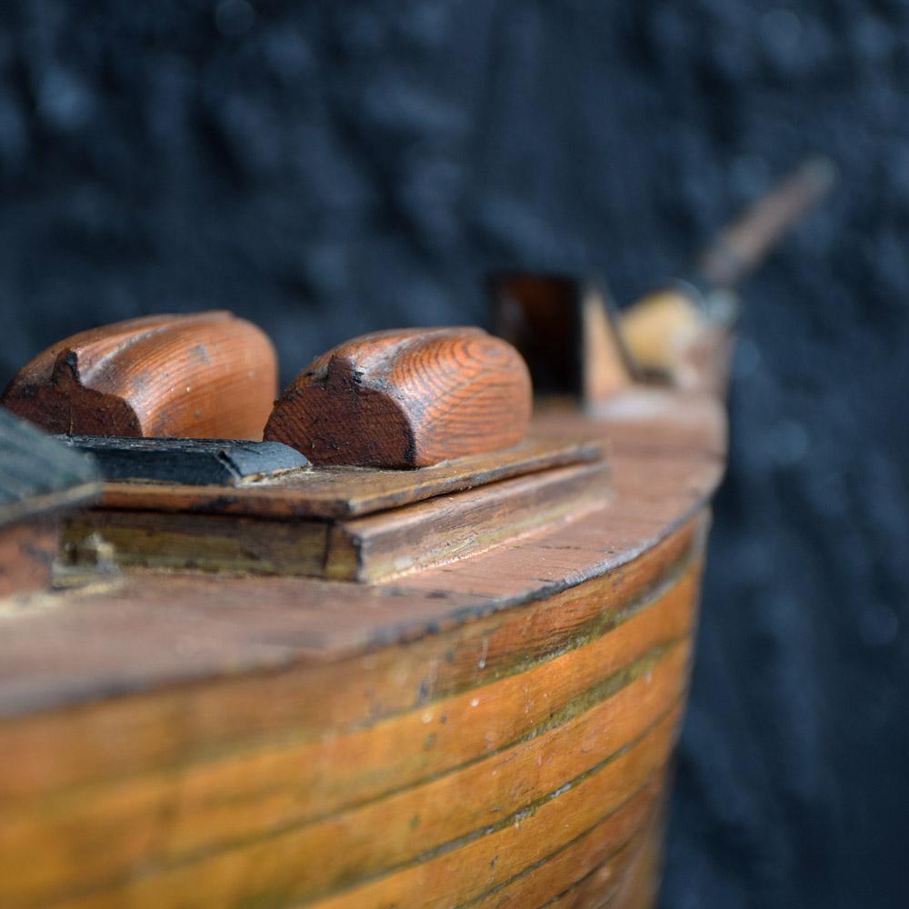 Early 20th Century English Scratch Built Boat Model at 1stDibs