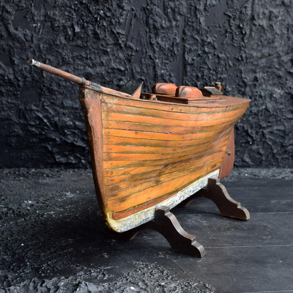 Early 20th Century English Scratch Built Boat Model at 1stDibs