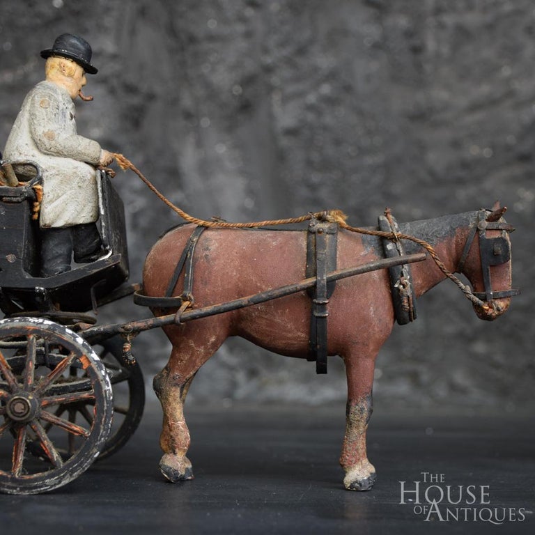 Early 20th Century English Scratch Built Hackney Carriage Model, circa ...