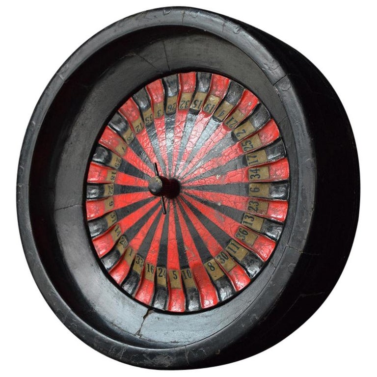 Early 20th Century English Scratch-Built Roulette Gaming Wheel at 1stDibs