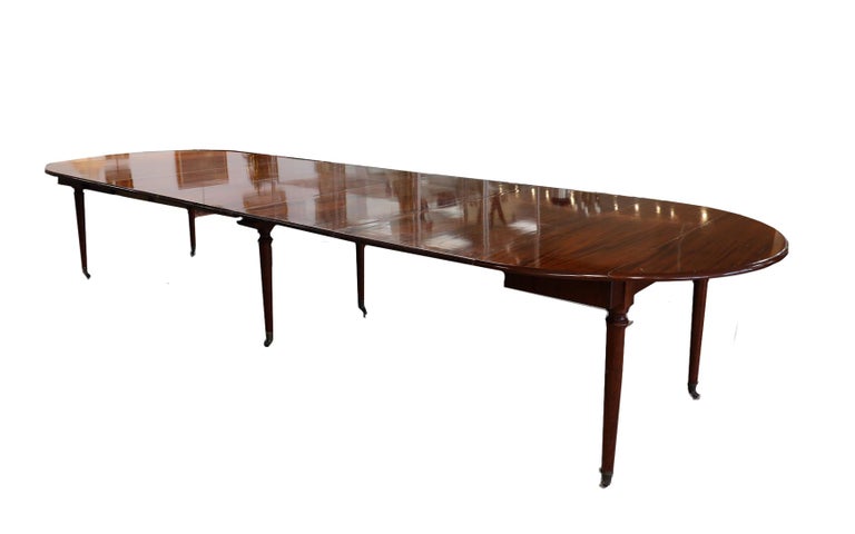 Early 20th Century English Style Mahogany Extending Dining Table For ...