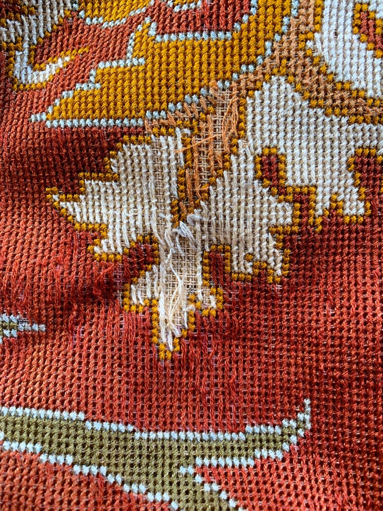 Early 20th Century European Needlepoint Silk Tapestry Wall Jacobean ...