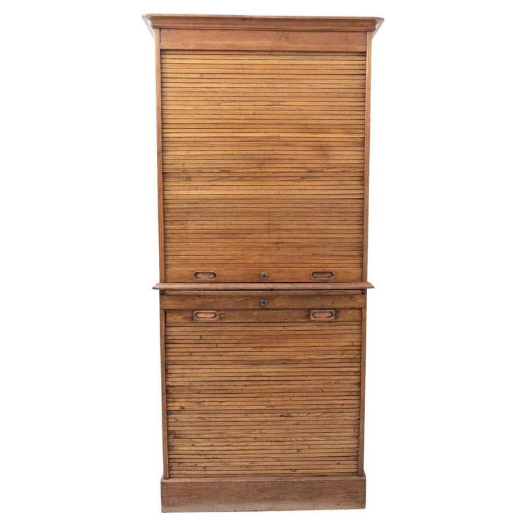 Early 20th Century Filing Cabinet with Two Louvers Doors For Sale at ...