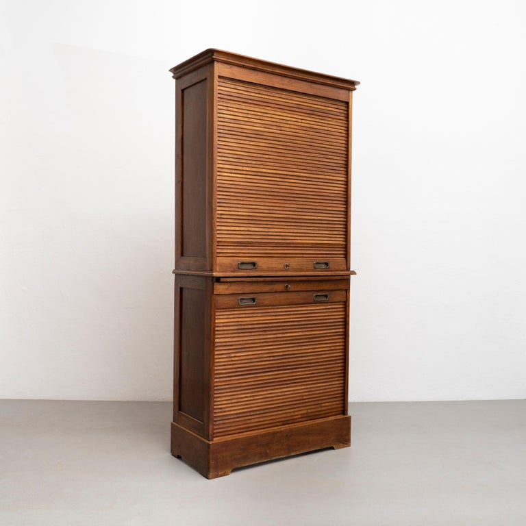 Early 20th Century Filing Cabinet with Two Louvers Doors For Sale at ...