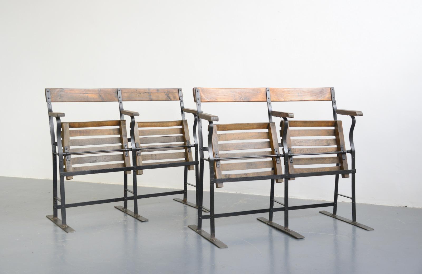 Early 20th Century Folding Train Seats at 1stDibs