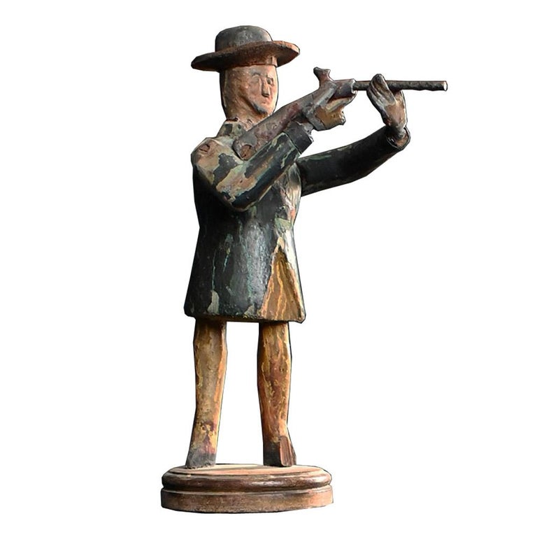 Early 20th Century Folk Art Huntsman Figure For Sale at 1stDibs