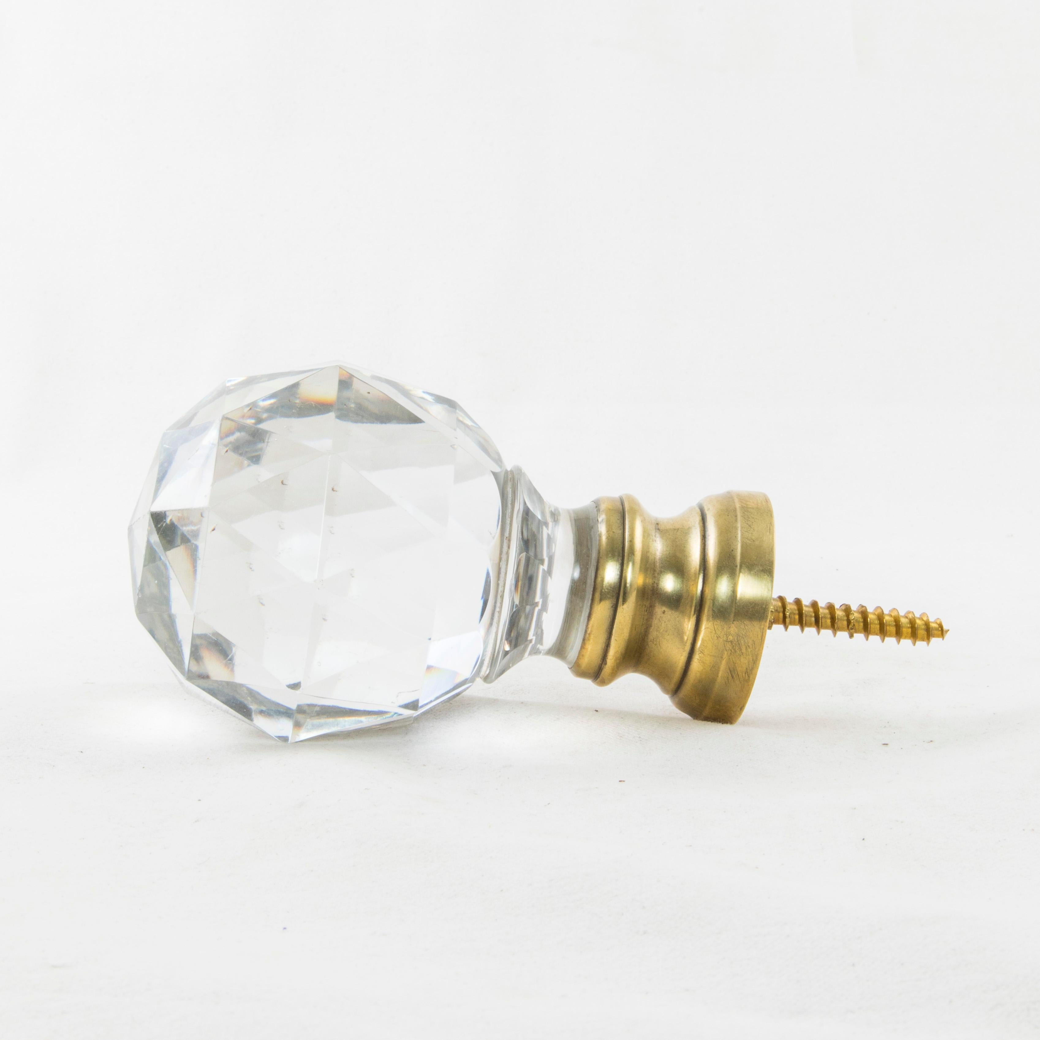 Early 20th Century French Baccarat Cut Crystal Staircase Finial with ...