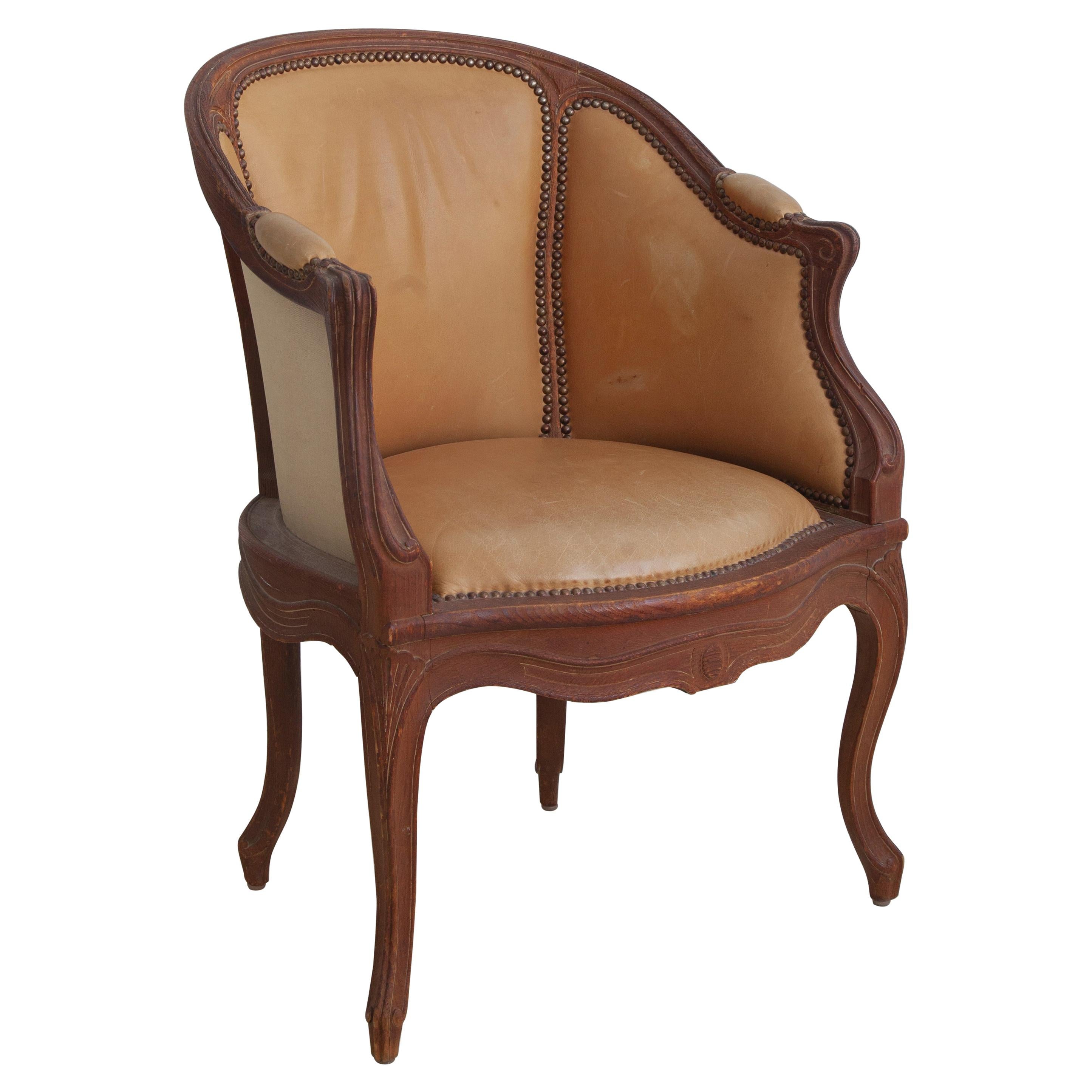 Early 20th Century Pair of French Bergere Chairs at 1stDibs