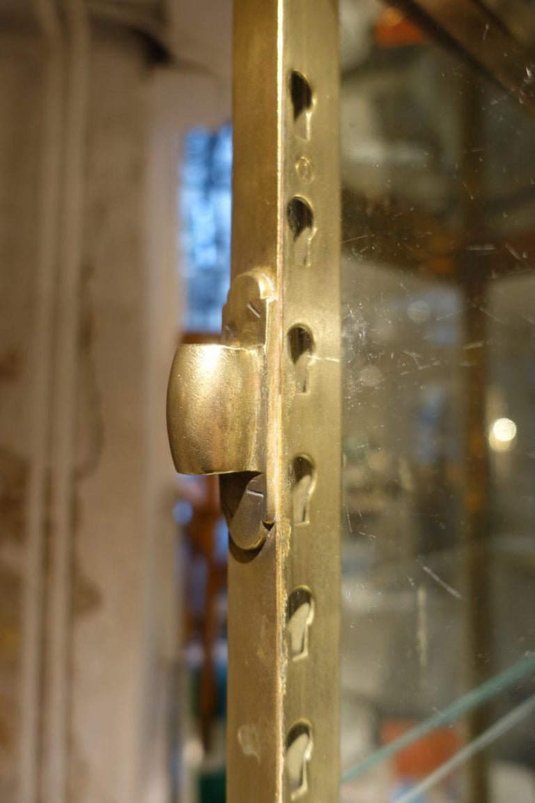 Early 20th Century, French Brass Display Cabinet at 1stDibs