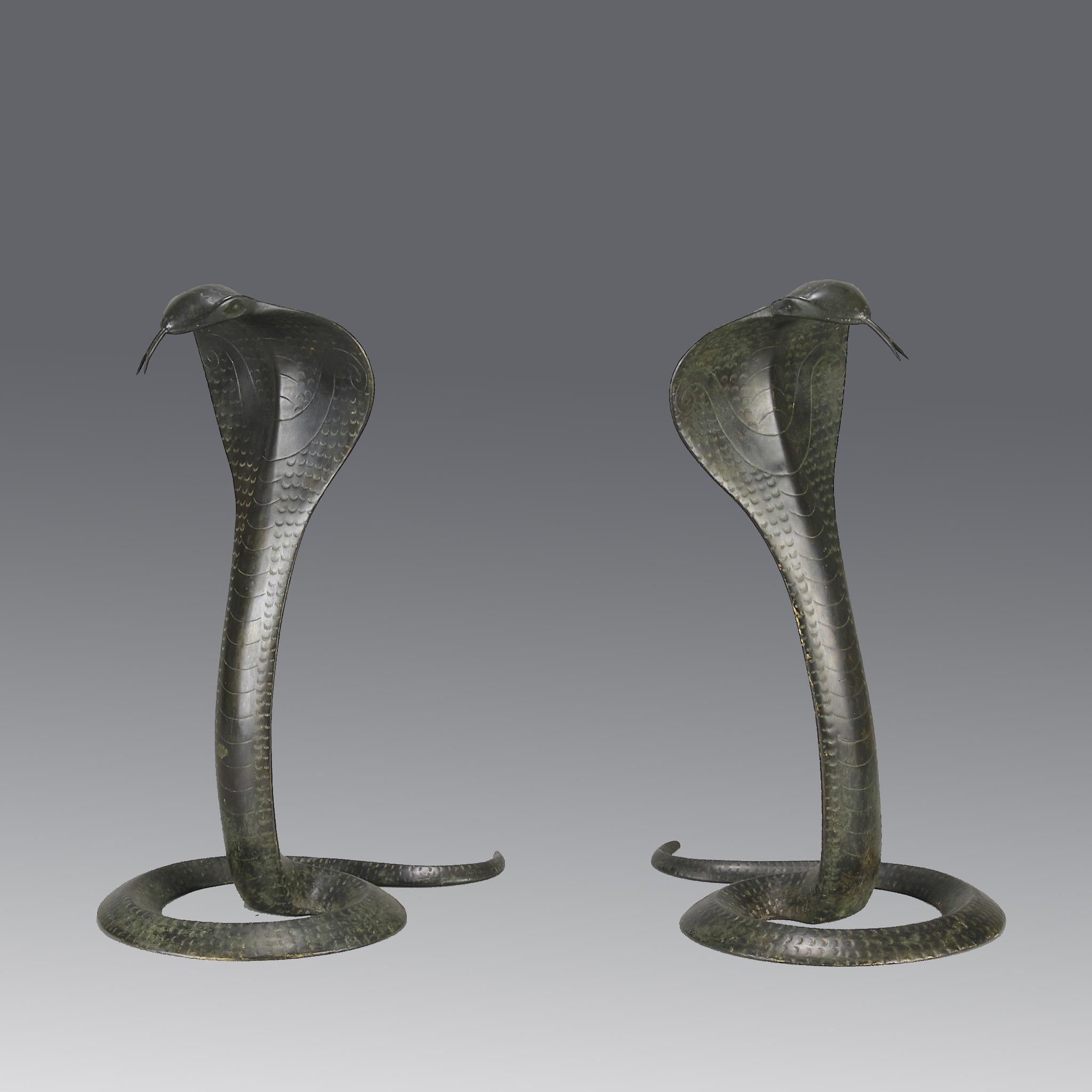 Early 20th Century French Bronze "Art Deco Snakes" Cicra: 1930 For Sale ...