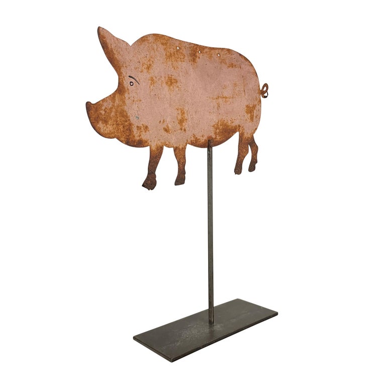 Early 20th Century French Butcher's Shop Sign For Sale at 1stDibs
