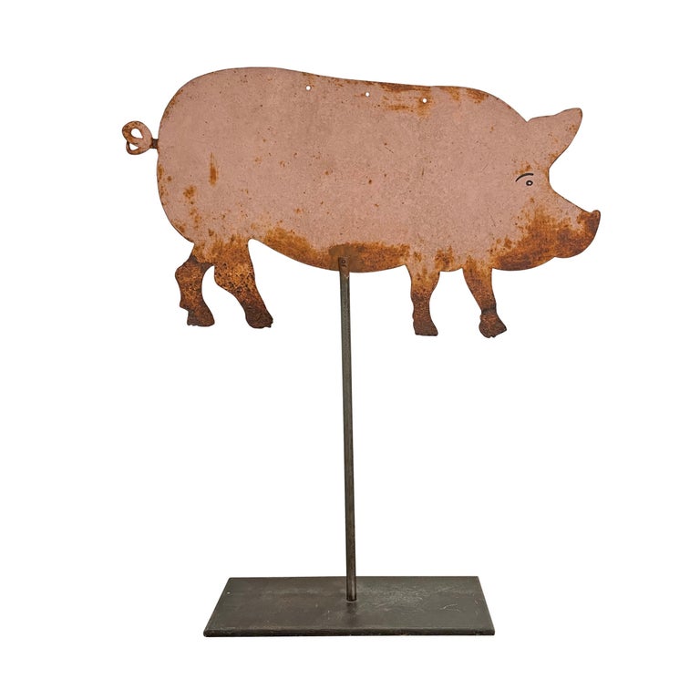 Early 20th Century French Butcher's Shop Sign For Sale at 1stDibs