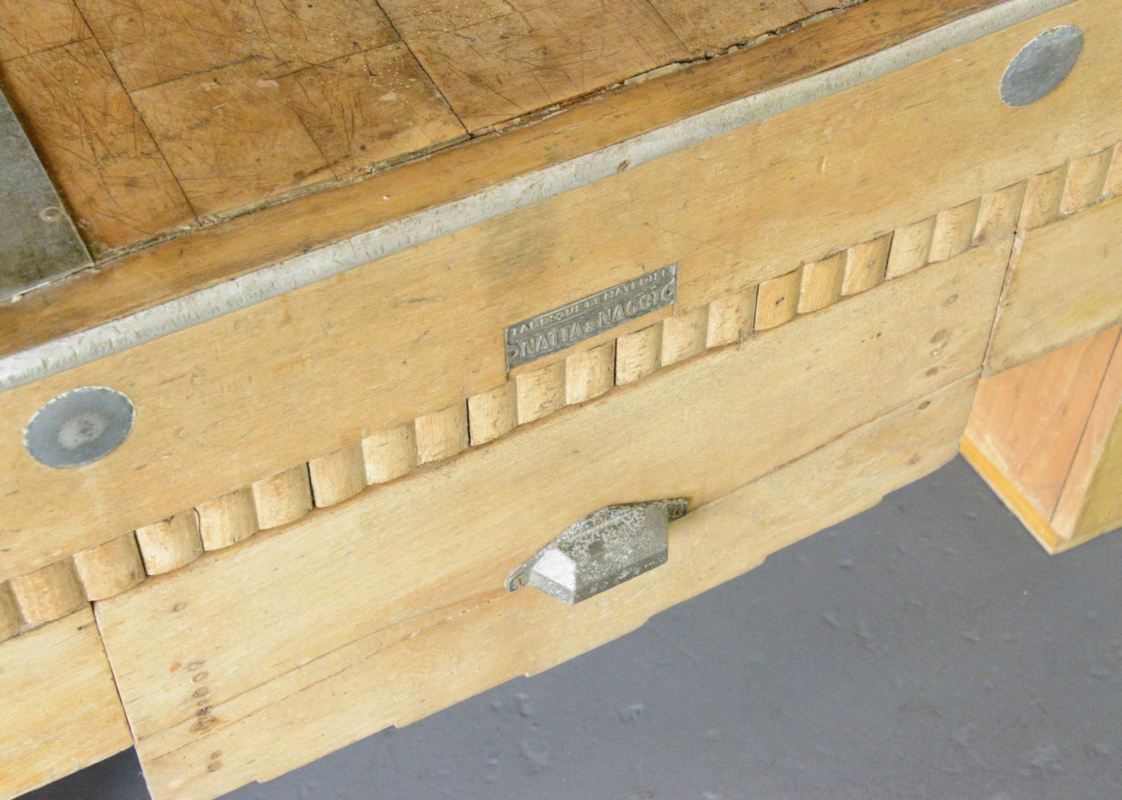 Early 20th Century French Butchers Table By Natta and Nagot Circa 1910 ...