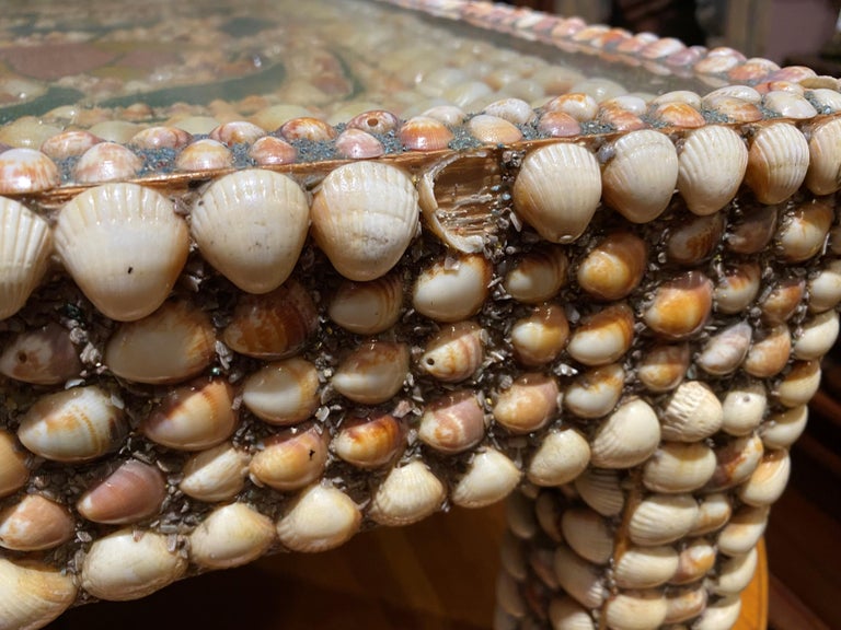 Early 20th Century French Folk Art Shellwork Table For Sale at 1stDibs ...