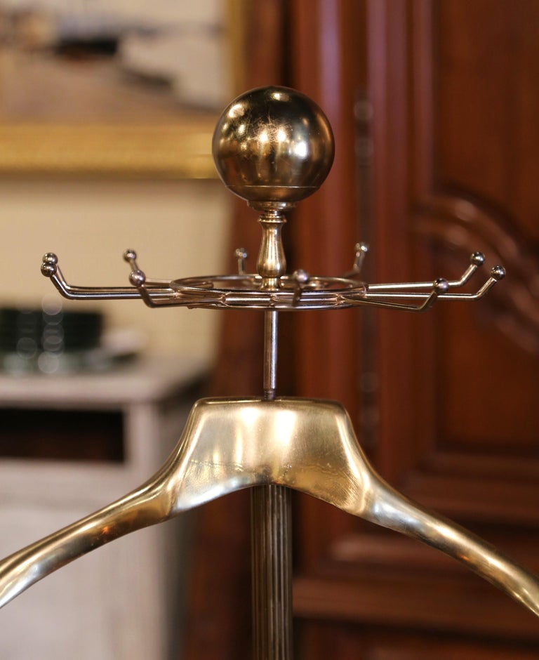Early 20th Century French Gilt Brass Jacket Hanger Bathroom Coat Stand ...