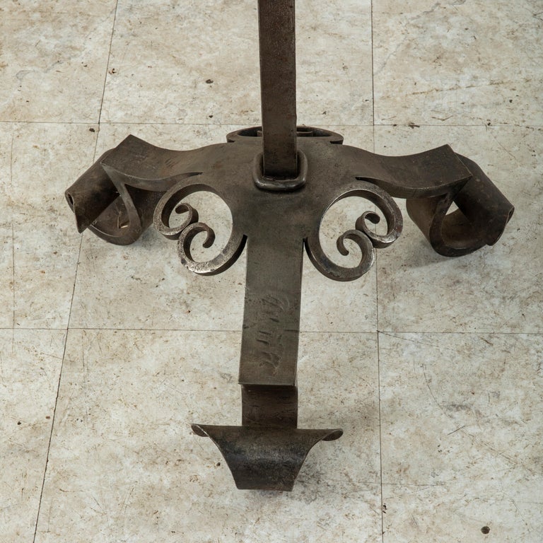 Early 20th Century French Hand Forged Iron Double Sided Music Stand For ...