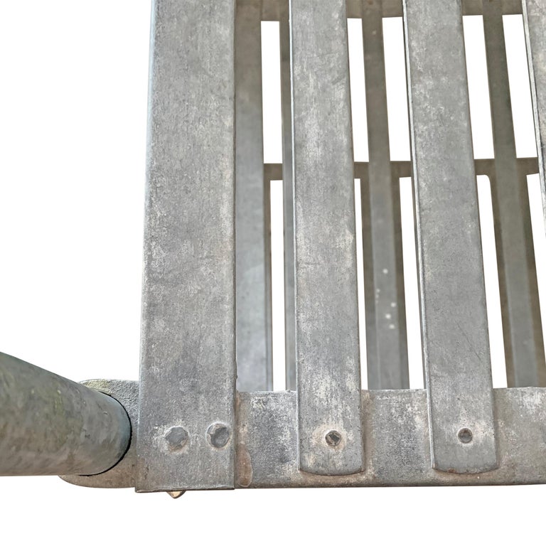 Early 20th Century French Industrial Galvanized Zinc Shelving at ...