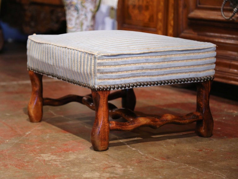 Early 20th Century French Louis XIII Carved Mutton Bone Foot Stool at ...