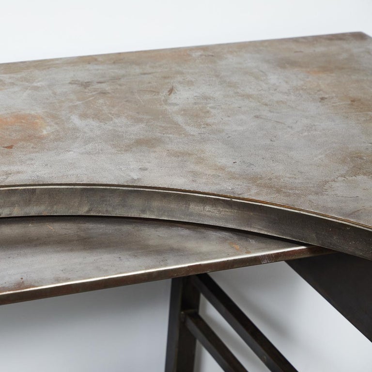 Early 20th Century French Industrial Metal Postmasters Desk at 1stDibs