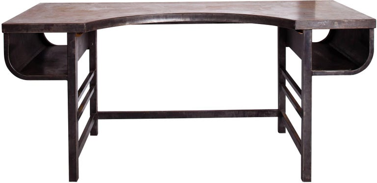 Early 20th Century French Industrial Metal Postmasters Desk at 1stDibs