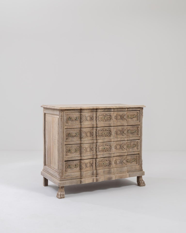 Early 20th Century French Oak Drawer Chest For Sale at 1stDibs