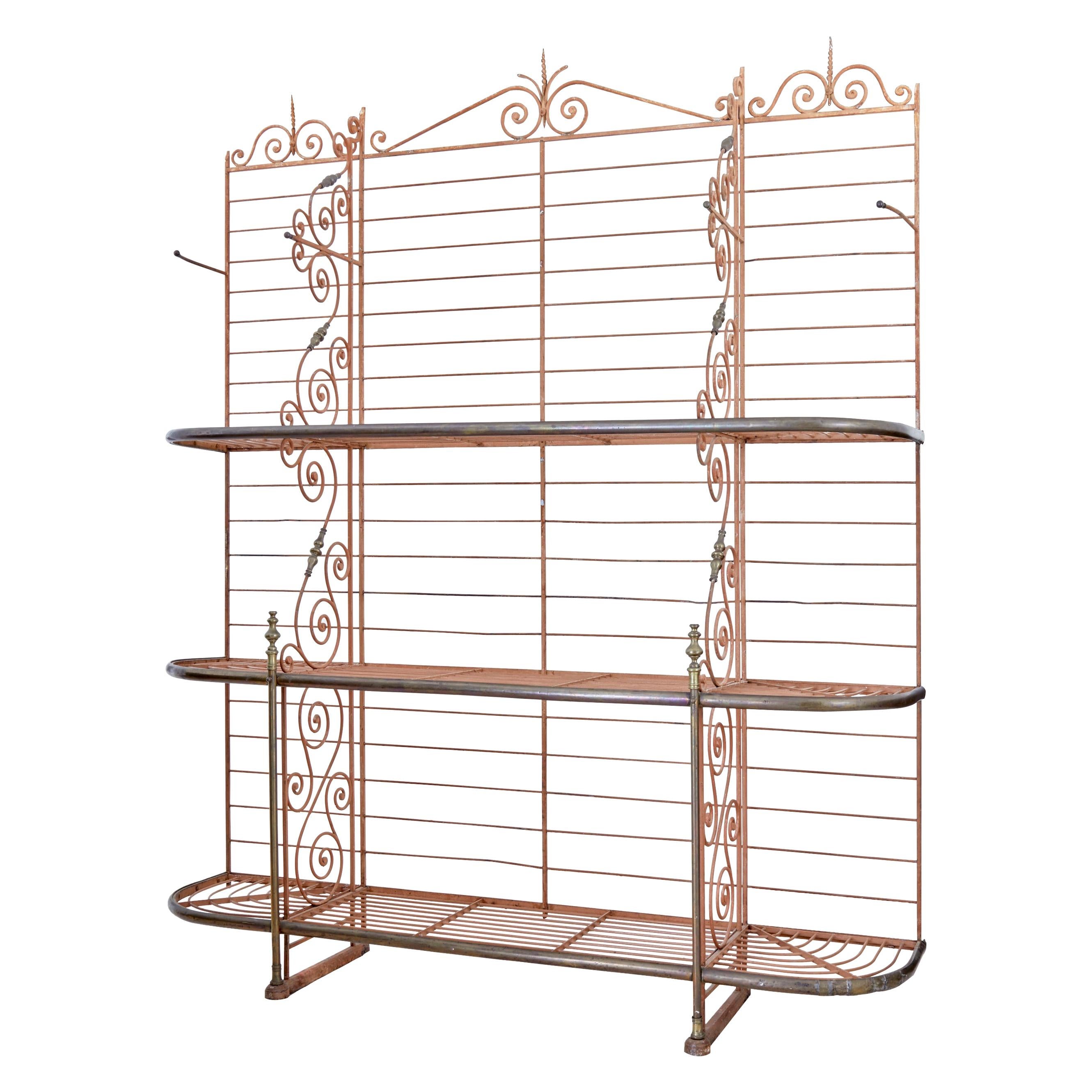Early 20th Century Cast Iron and Steel Rounder Garment Display Rack at ...