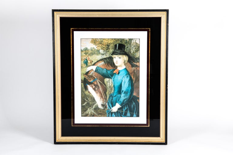 Early 20th Century French Print Lithograph With Painted Wood Frame For ...