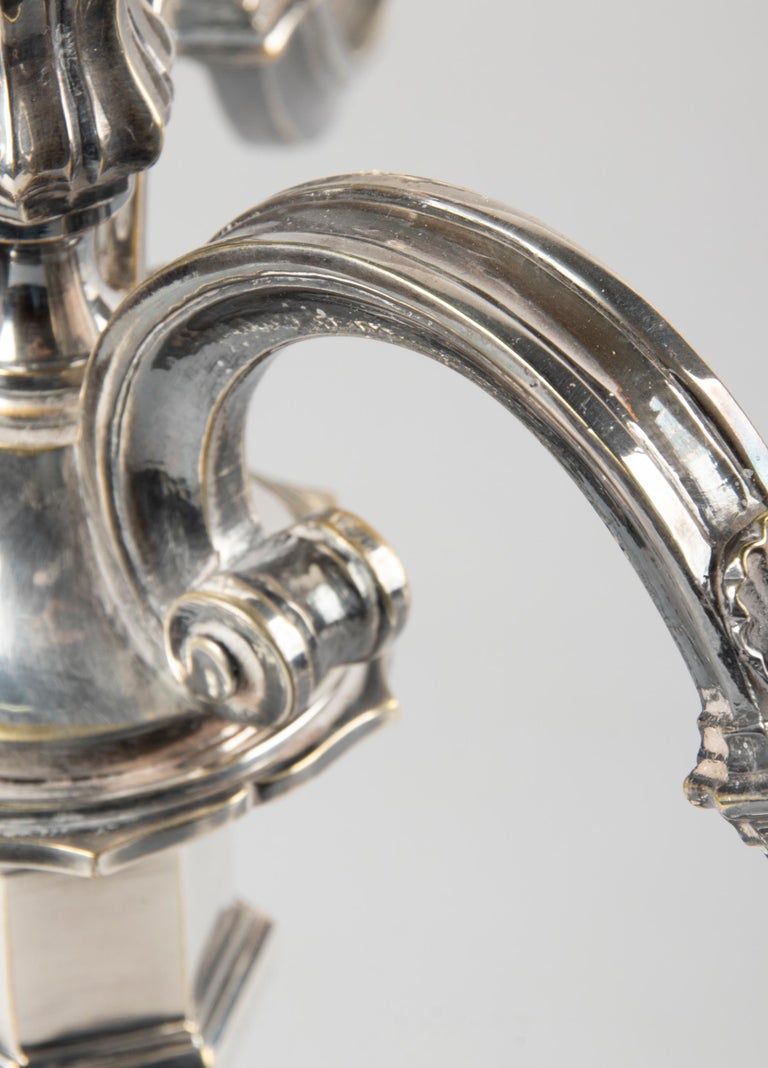 Early 20th Century French Regency-Style Silver Plated Candelabras at ...