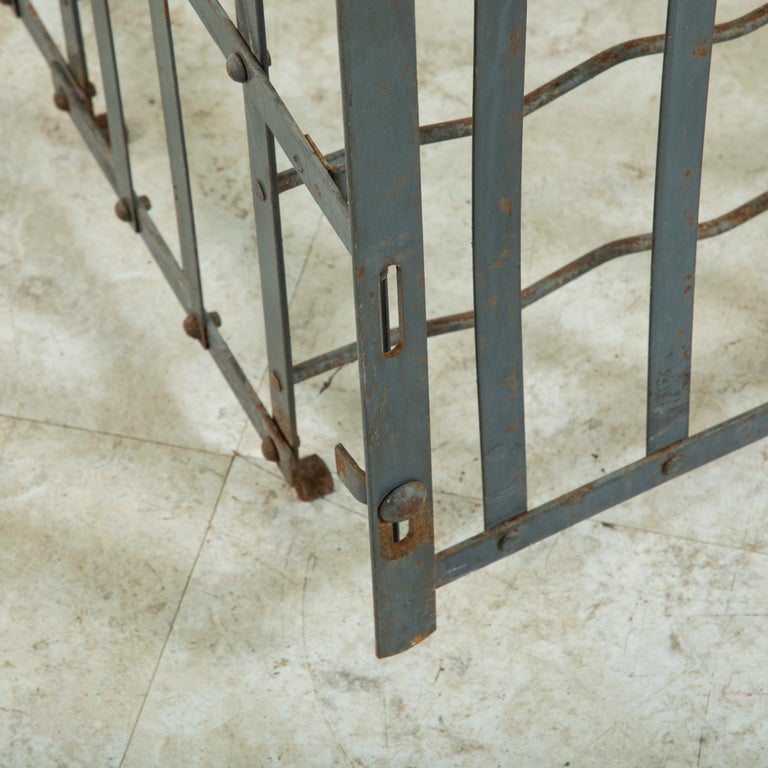 Early 20th Century French Riveted Iron Wine Cage for 100 Bottles at 1stDibs