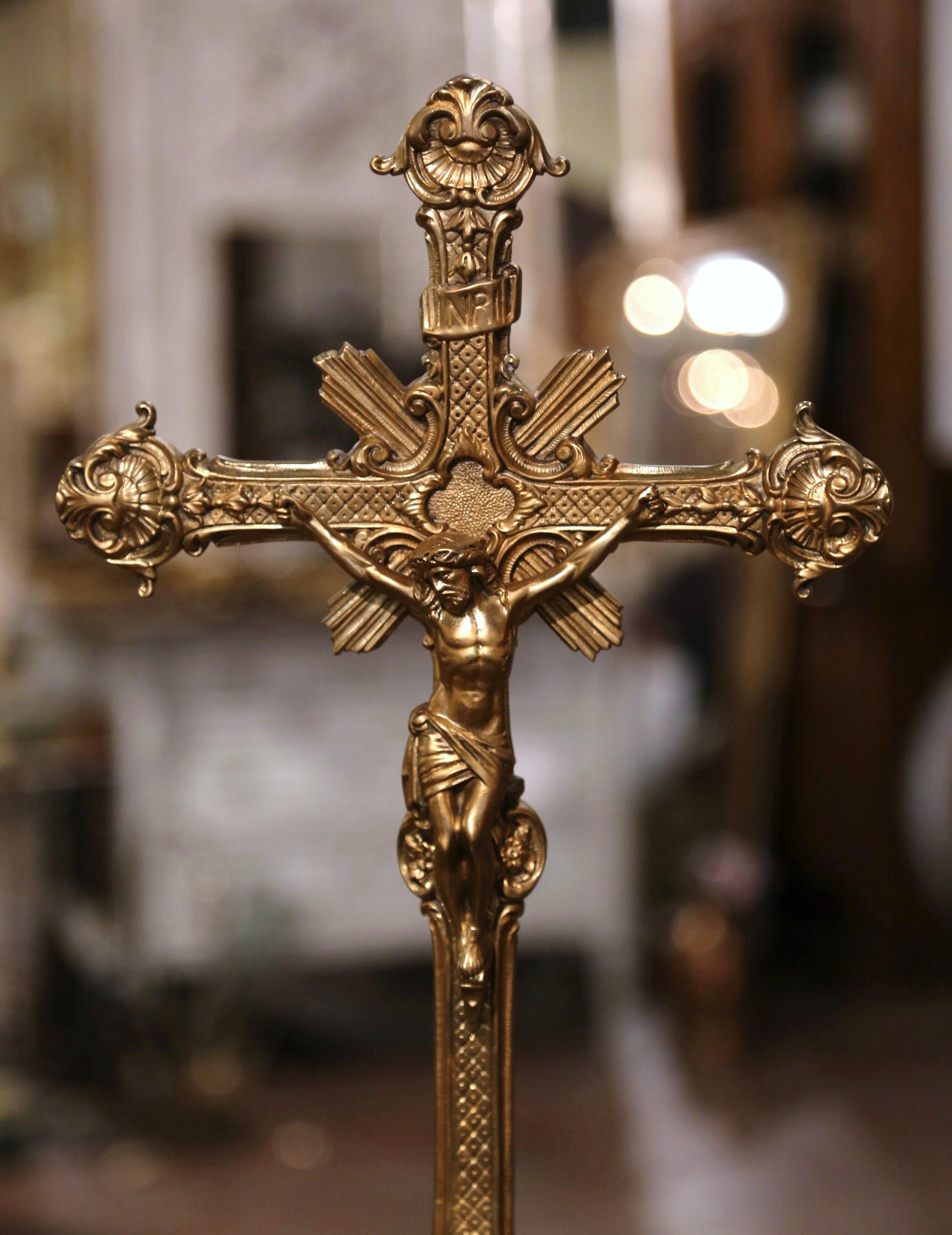 Early 20th Century French Rococo Free Standing Bronze Dore Altar ...