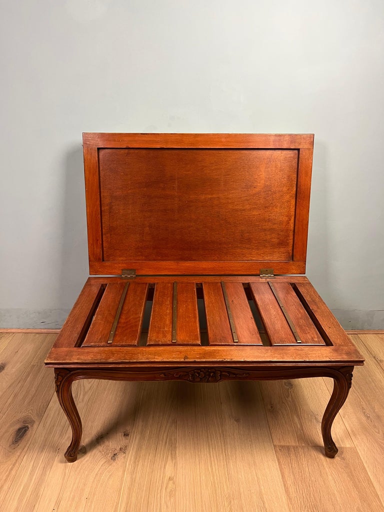 Early 20th Century French Style Beech Luggage Rack / Stool at 1stDibs